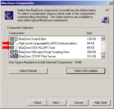 HLLAPI Configuration